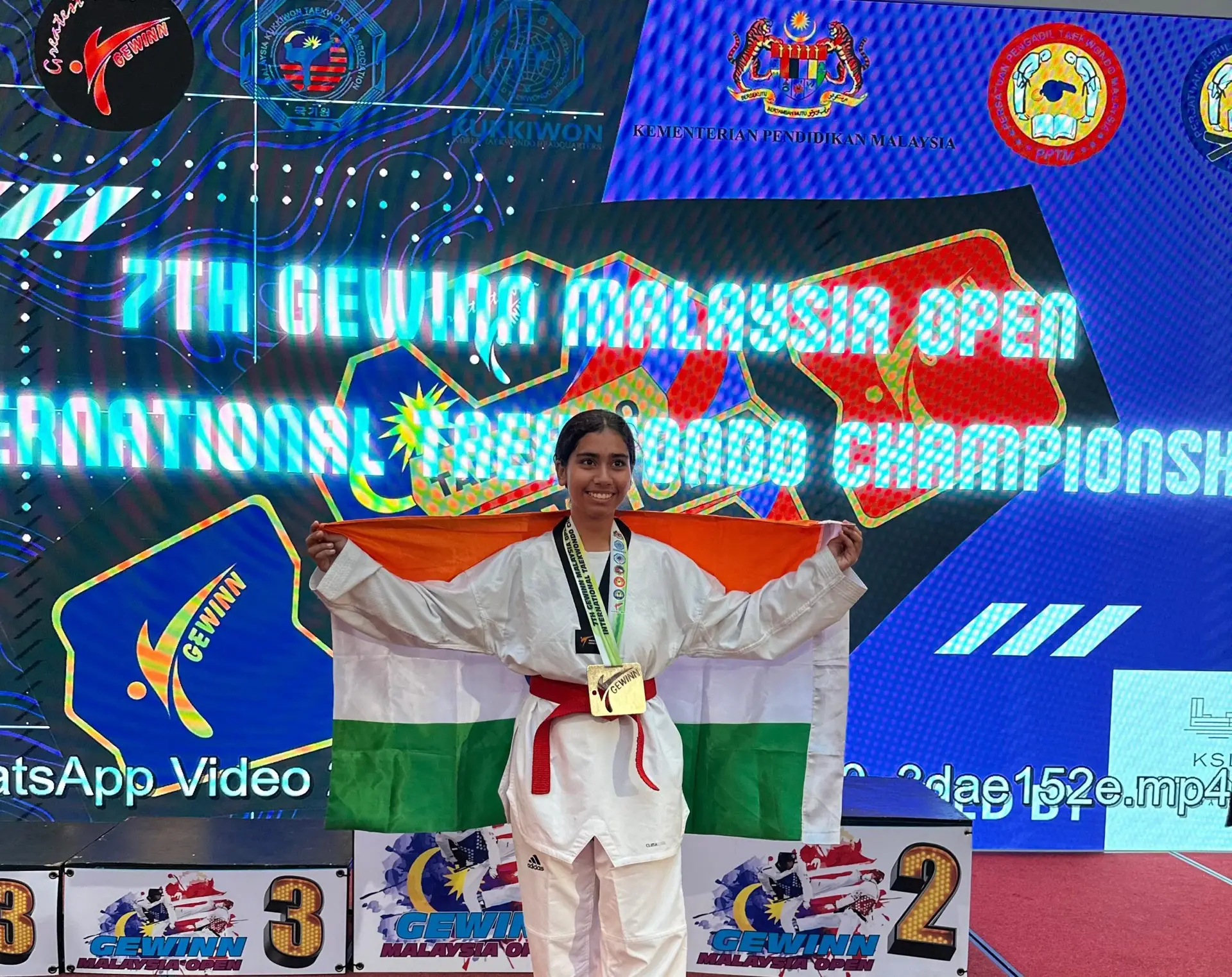 1st International Taekwondo Medal-Bodhi Dharman Martial arts